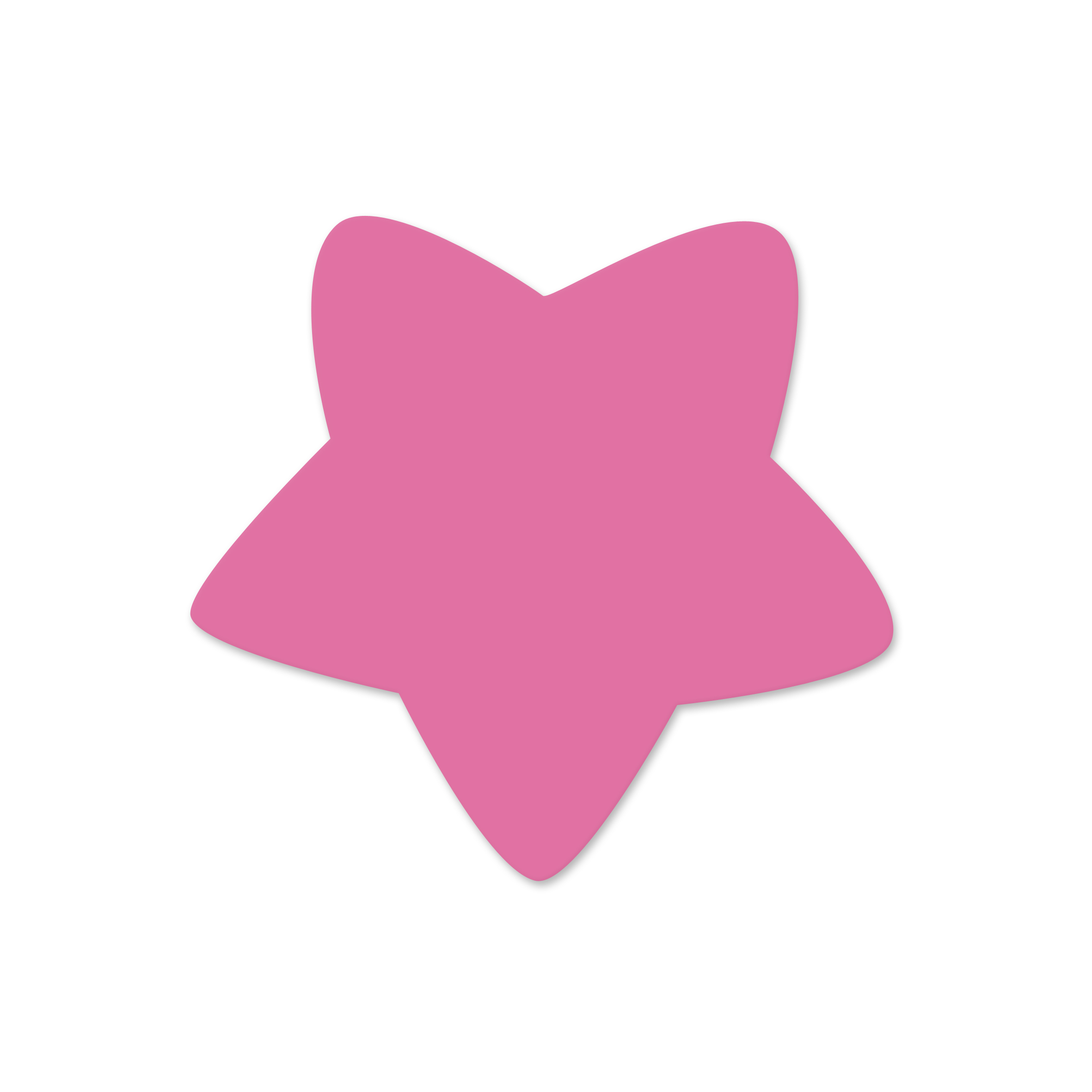 SALE Motivperle Sternchen horizontal pink | Stern | Bohrung horizontal ...