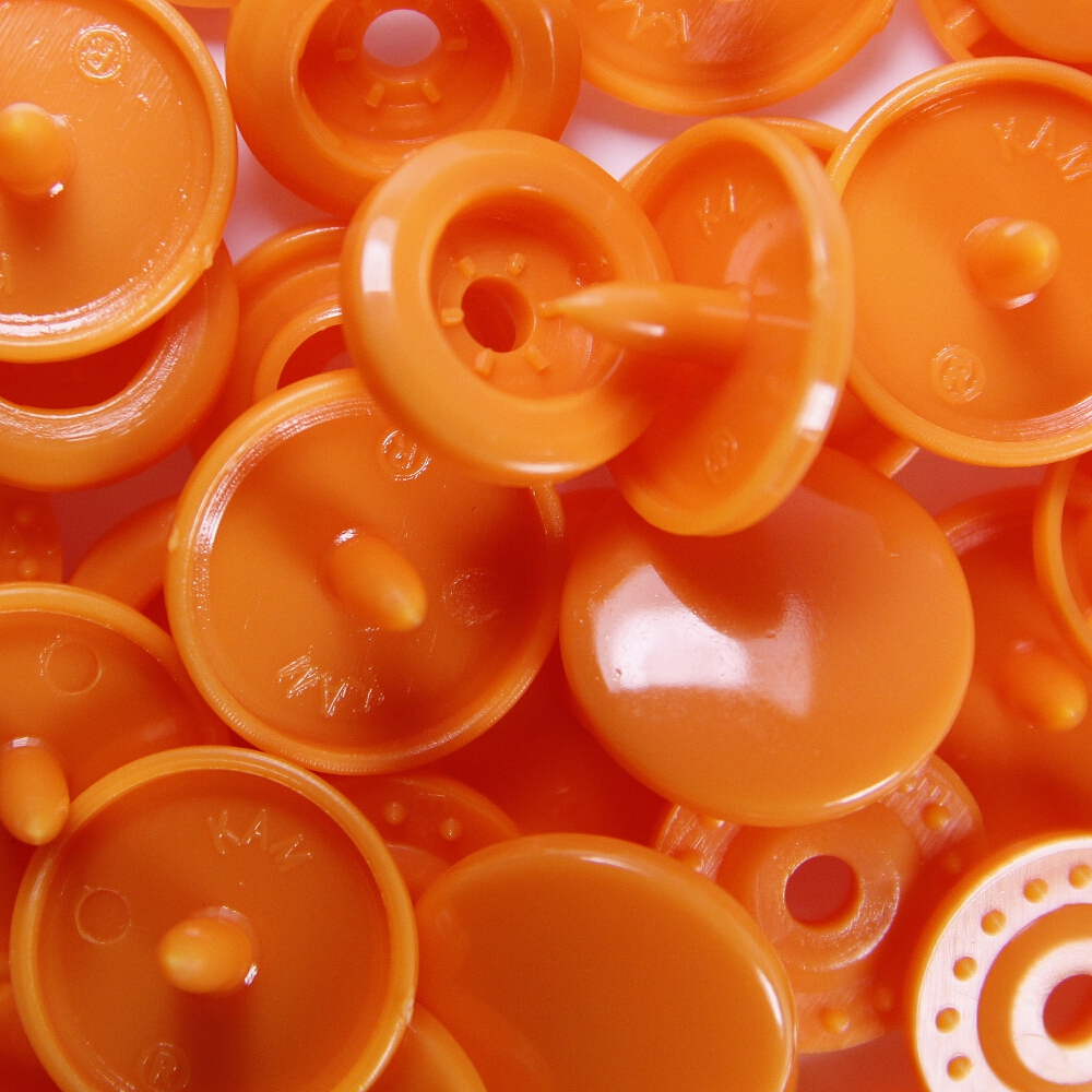 Kam Snaps, uni, 10er-Set, orange | 10er-Set | Kam Snaps | Knöpfe und ...